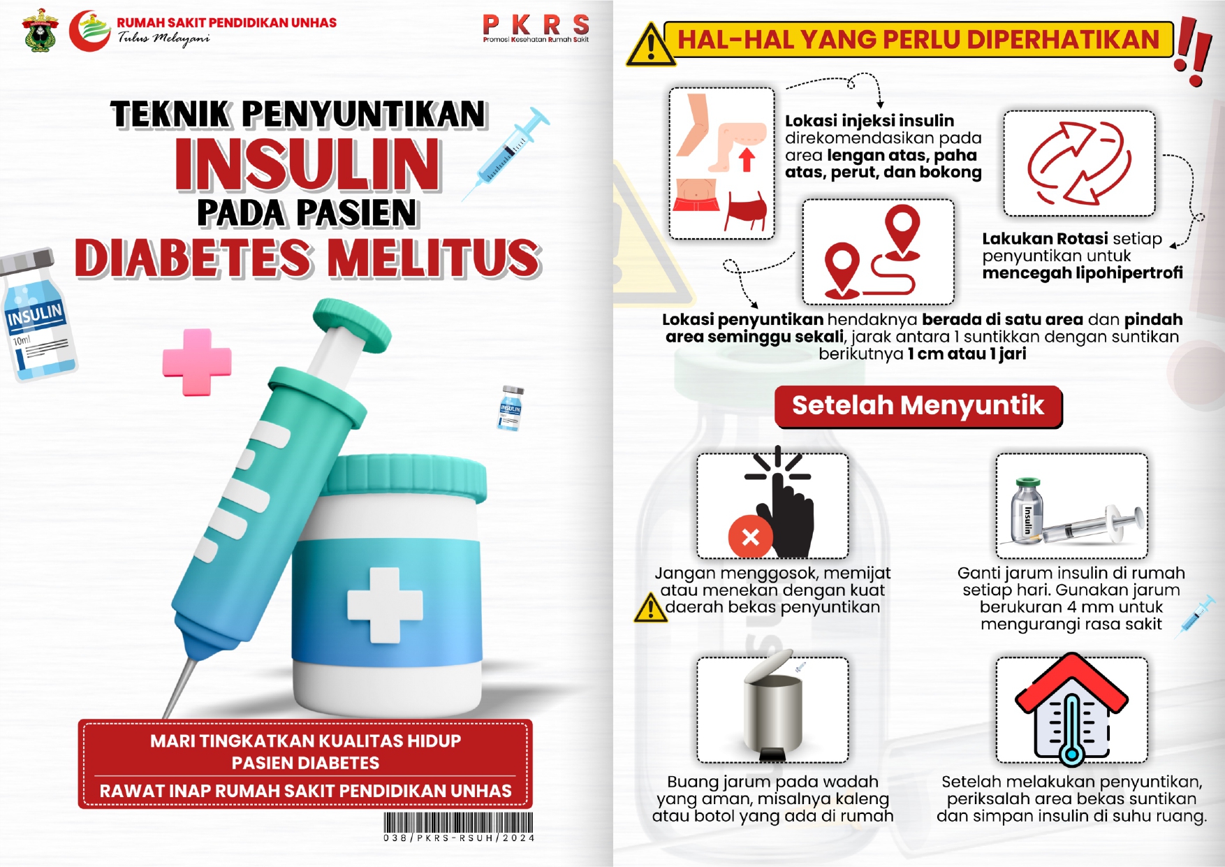 Teknik Penyuntikan Insulin Pada Pasien Diabetes Melitus | Rumah Sakit Unhas